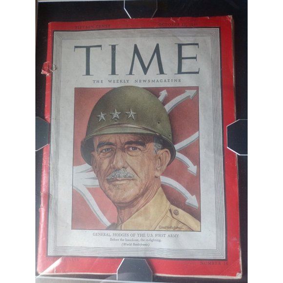 time | Office | Time Magazine October 6 1944 General Courtney Hodges Of ...